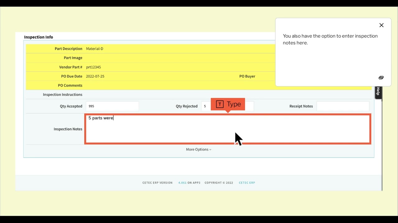 How to Create a Receiving Inspection