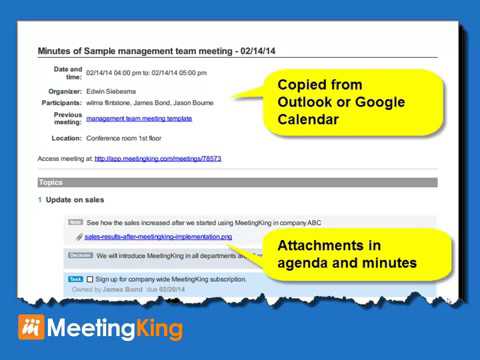 Meeting Minutes Template