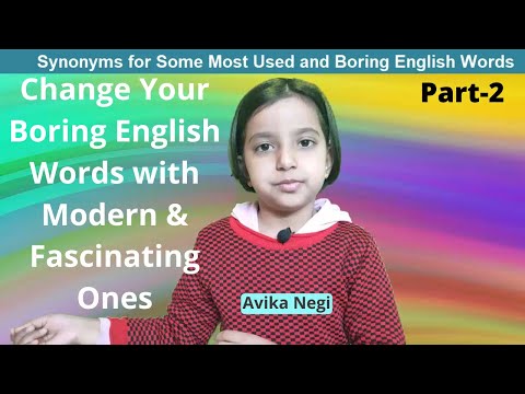 Synonyms for Most Used and Boring English Words | Part 2 | Avika Negi