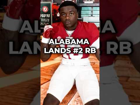 🚨 THIS IS BIG! #2 RB EJ Crowell COMMITS To Alabama Football's 2026 Recruiting Class #shorts