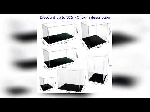 Clear Acrylic Display Case Countertop Box Organizer Stand Dustproof Protection Showcase for Actio
