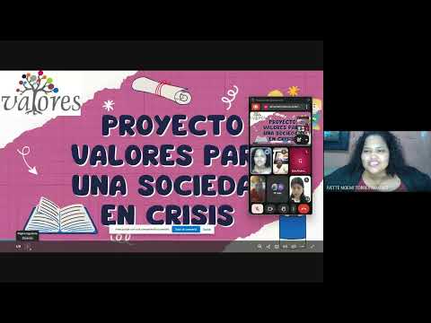 Valores para una sociedad en crisis CHARLA N°1