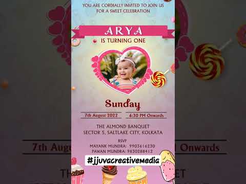 #1 Animated Invitation Card Design #shortsfeed #shorts #invitationcard