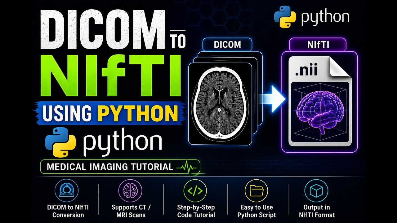 Convert DICOM Files to NIfTI Using Python — Fast & Easy Tutorial