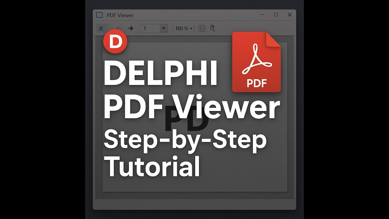 Delphi Tutorial (Creating A PDF Viewer Software)