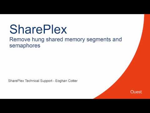 VIDEO: Removing hung shared memory segments and semaphores