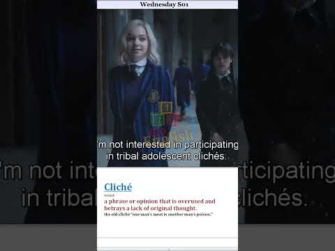 Cliché - Meaning, Pronunciation, Usage | Learn English with TV Shows - Wednesday