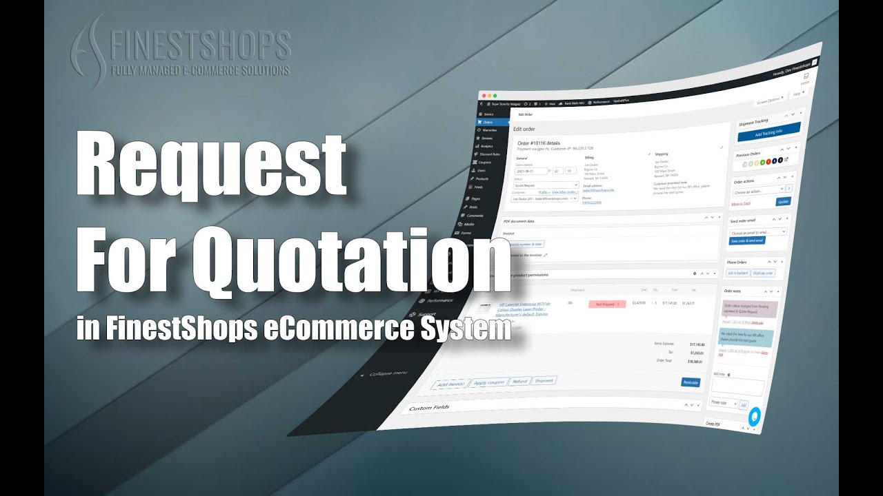 Request for Quotation module