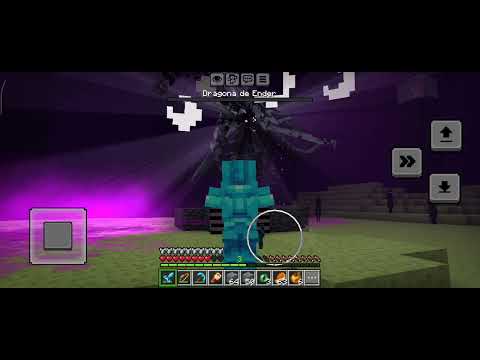 Actions And Stuff 1.4.1 | Minecraft Bedrock Ender Dragon Battle Gameplay Uncut Showcase.