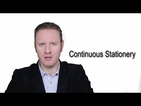 Continuous Stationery - Meaning | Pronunciation || Word Wor(l)d - Audio Video Dictionary