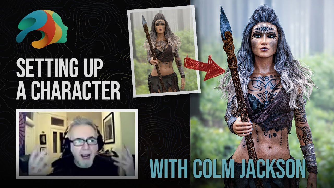 Setting up a Viking Warrior Render with COLM JACKSON
