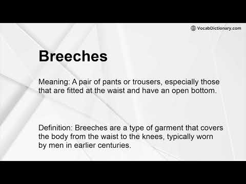 Breeches Meaning