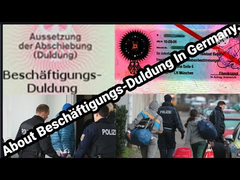 ♦.Must watch: About Beschäftigung-duldung in Germany. 🇩🇪