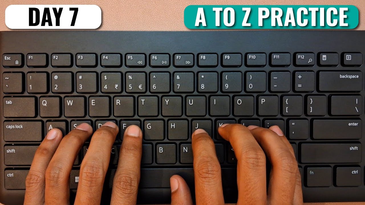 English Typing Course- DAY 7 | Free Typing Lessons | Touch Typing Course | Tech Avi