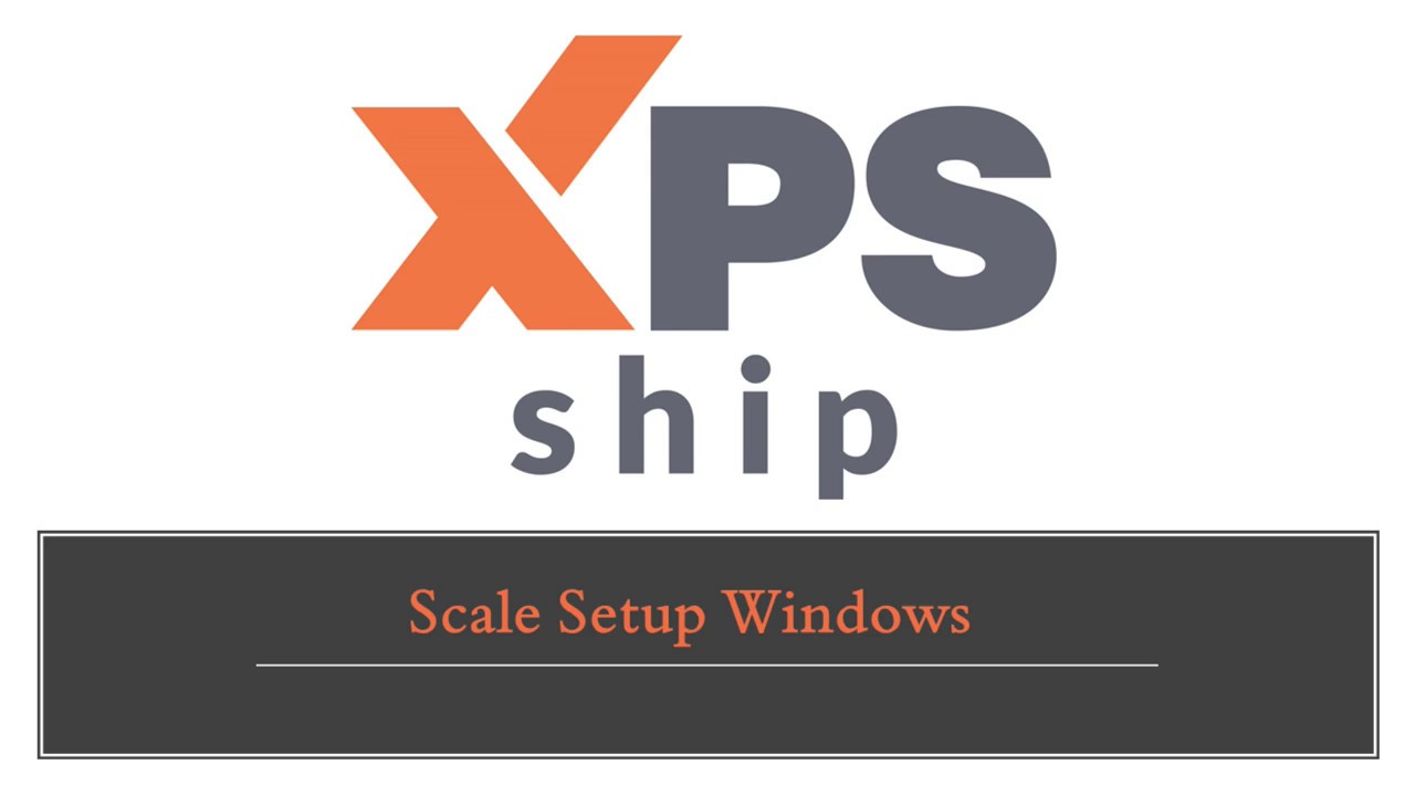 Scale Setup Windows