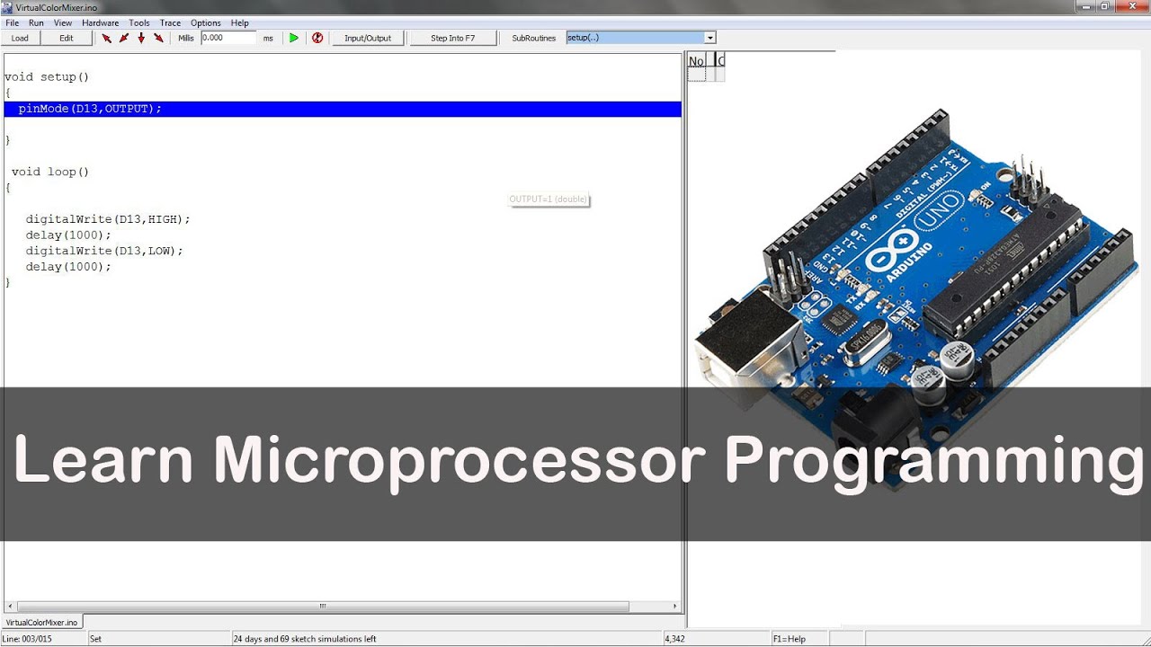 Learn Microprocessor Programming (without any Hardware)