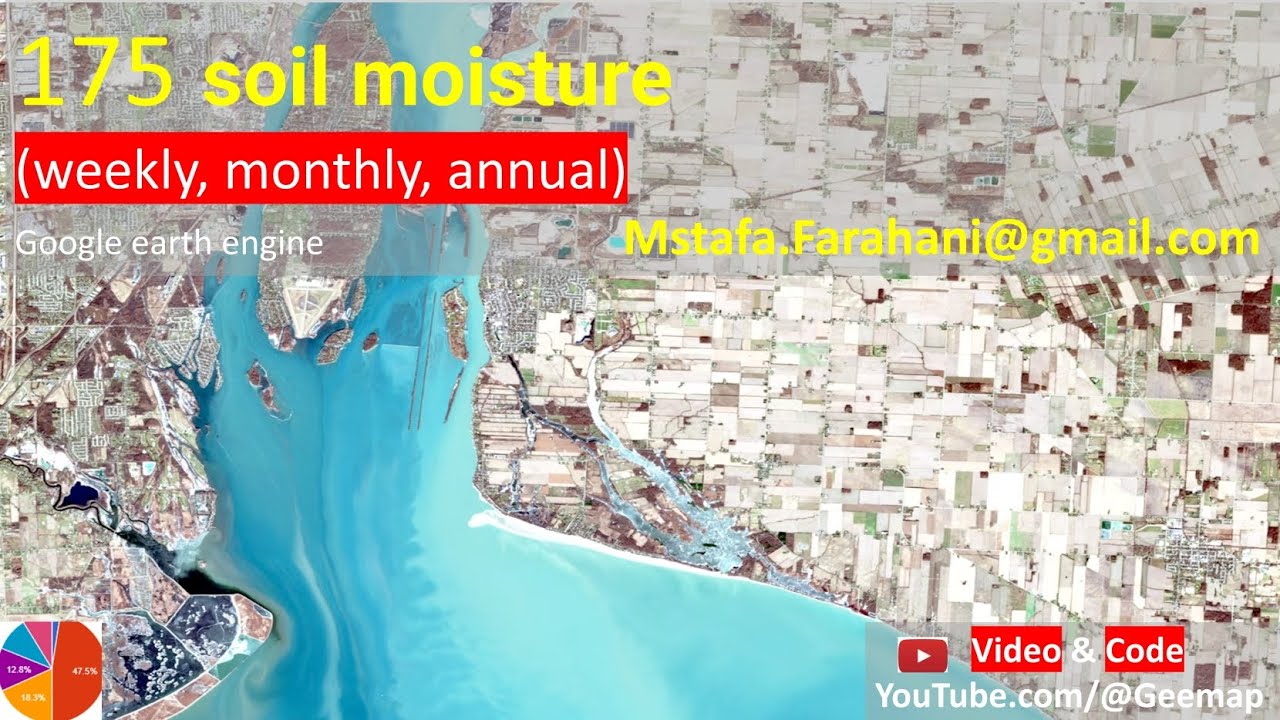 Monitoring Soil moisture by satellite imagery using Google Earth Engine GEE with remote sensing gis