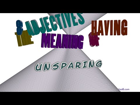 unsparing - 9 adjectives which are synonym of unsparing (sentence examples)