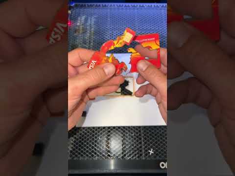 Custom cartoon credit card chip cut-out works to pay!