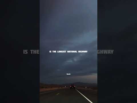 Longest National Highway | #facts #highway #nationalhighway #roadtrip #road #shorts
