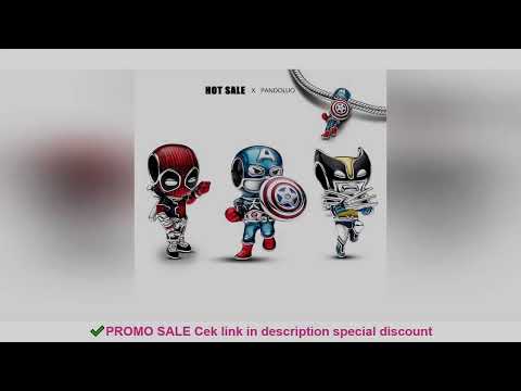 2024 New Marvel Captain America Wolverine Charm Beads fits Pandora charm Original Bracelet 925 Silve
