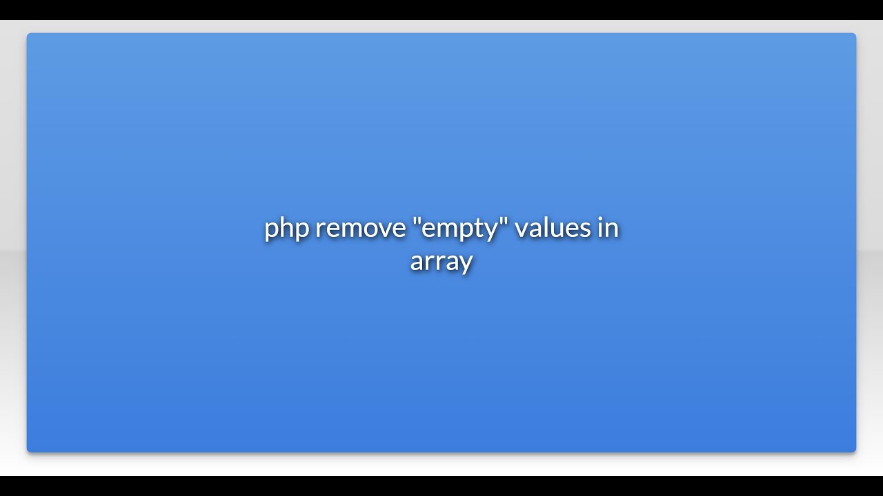 php remove 