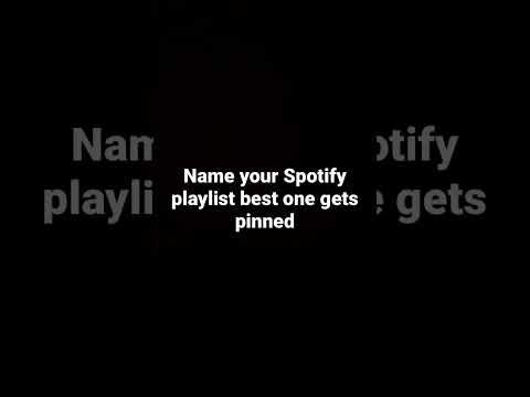 Name your Spotify playlist