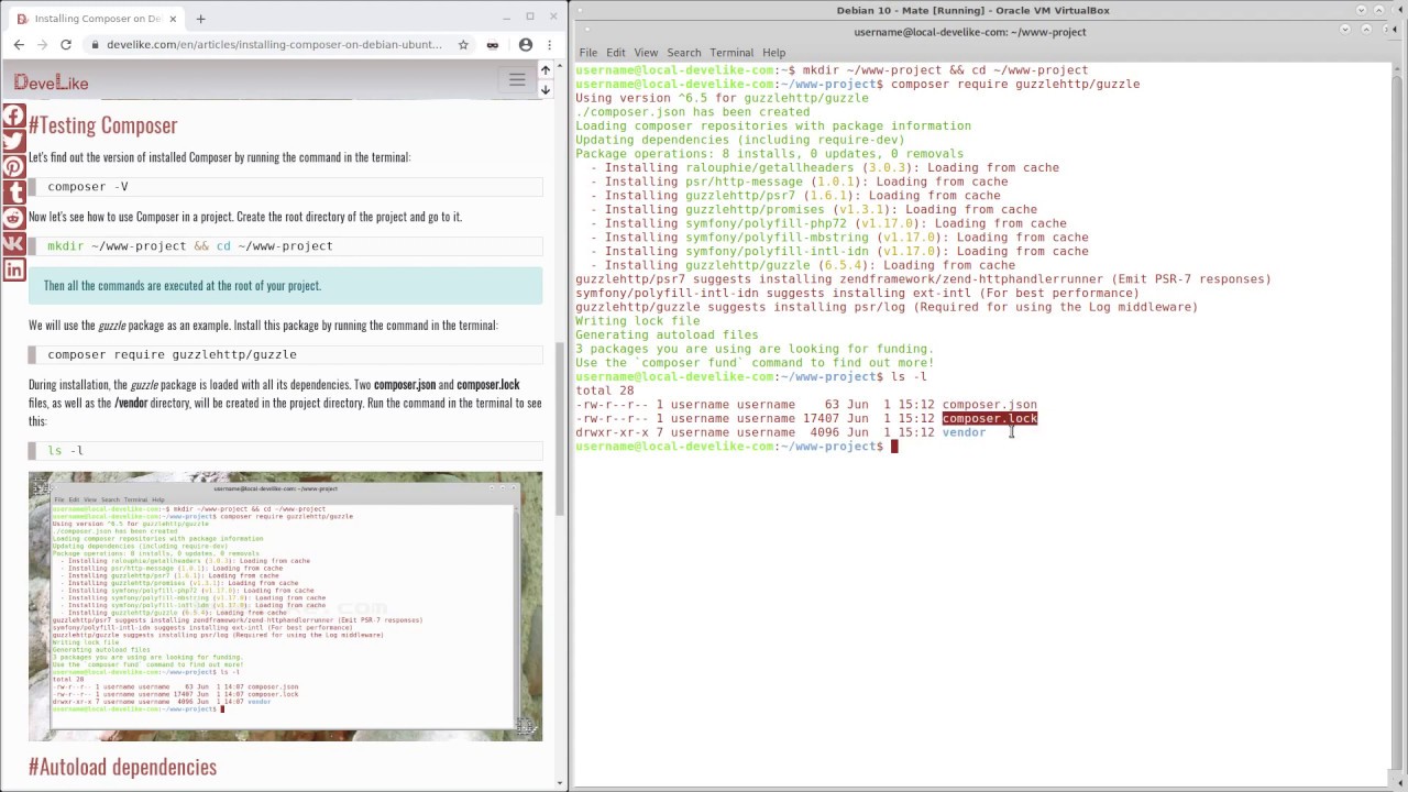 Installing Composer on Debian/Ubuntu