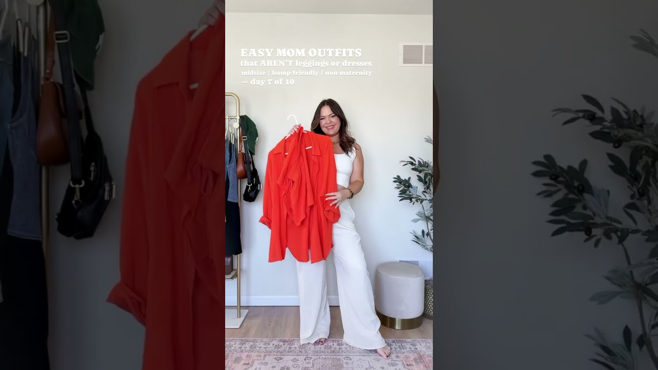 Easy Mom Outfits For Spring & Summer #outfitideas #fashionstyle #fashiontrends