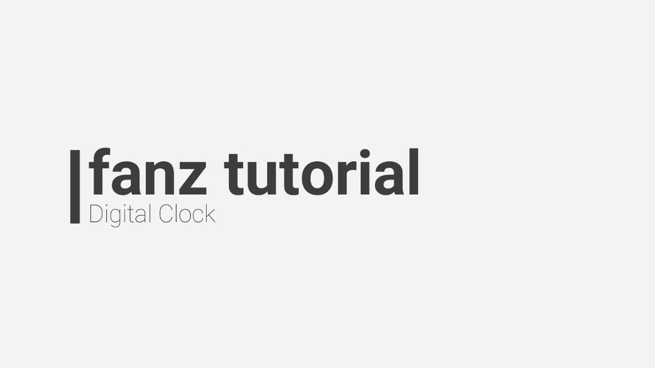 Java Tutorial - Make A Simple Modern Digital Clock
