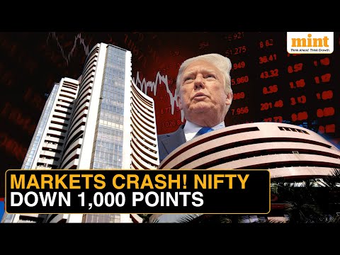 Stock Market CRASHES: Nifty Falls 5%, Sensex Down 4,000 Points | Tata Motors | Reliance | HDFC Bank