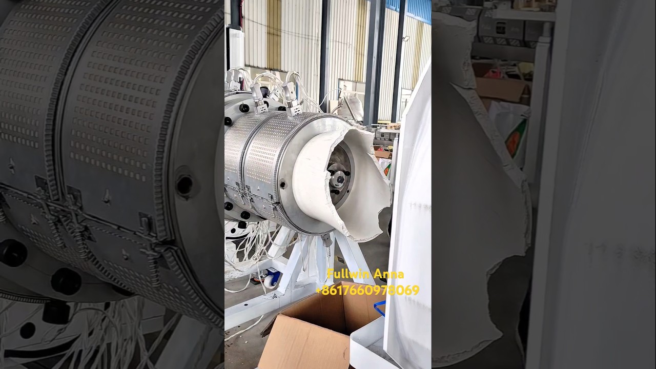 330mm PVC pipe production line #plasti #extruder #plasticextruder #pipe  #pvc +8617660978079