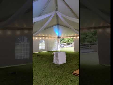 Tent Drapery Inside of A 40ft x 40ft Frame Tent