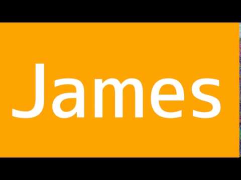 How to say James in Spanish