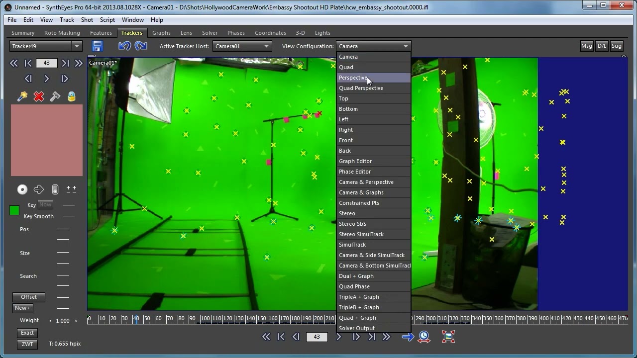 Dynamic Projection Screen Generator in SynthEyes | Boris FX
