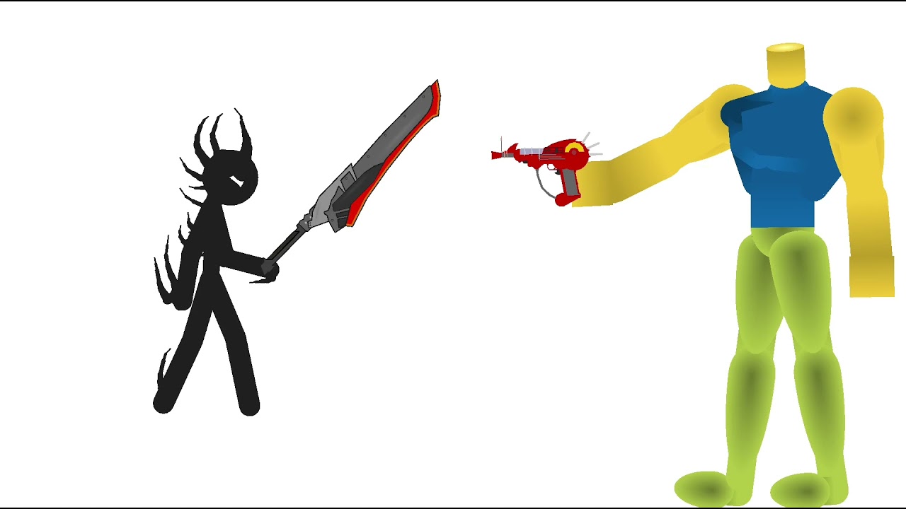 Buff noob vs black demon