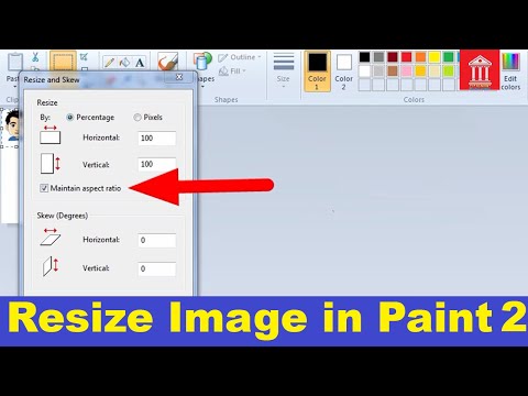 Resize image without losing quality in paint 2