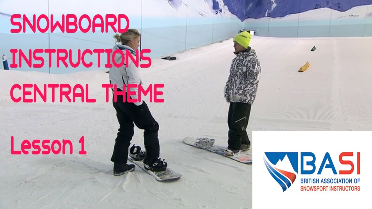 BASI Snowboard Lesson 1 - Introductory Activities 單板滑雪第一課