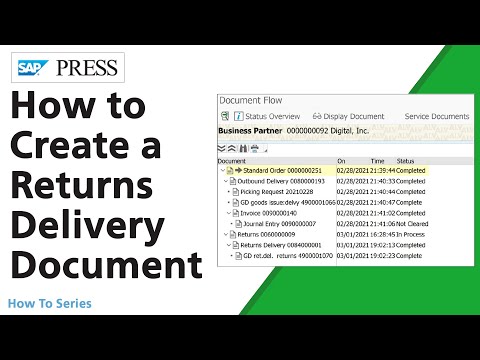 How to Create a Returns Delivery Document in SAP S/4HANA