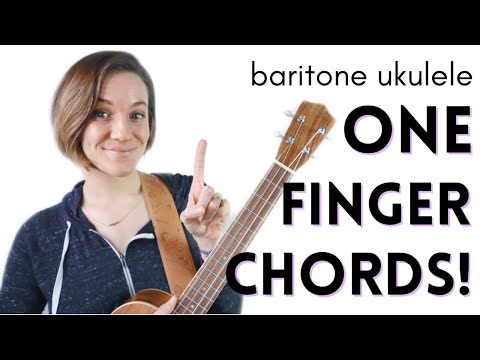1-finger baritone ukulele chords (I bet you haven't played them all!)