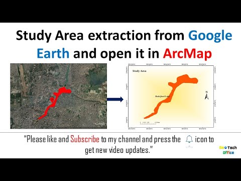 Creating Study area from google earth|| Extracting Study Area Map from Google Earth|| Map Designing