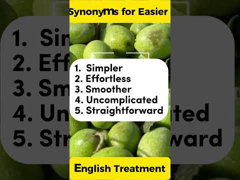 "Synonyms for ''easier'': Expand Your Vocab" #words #advancedvocabulary #vocab #synonyms #learning