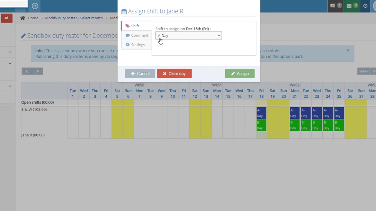 ClockIt Online   How to schedule multiple shifts on the same day