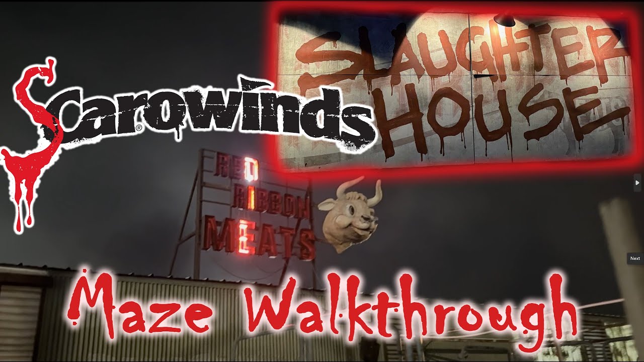 INSIDE Slaughter House at SCarowinds | Most Intense Haunted House!