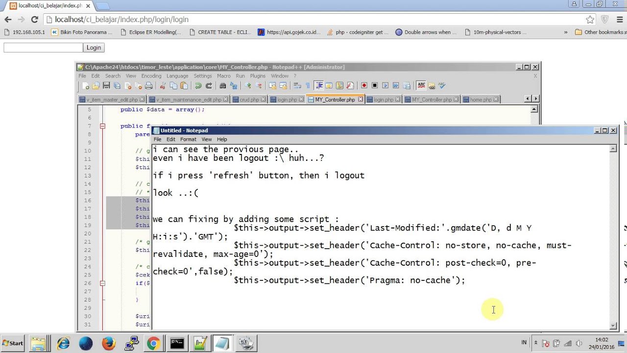 codeigniter problem : logout problem
