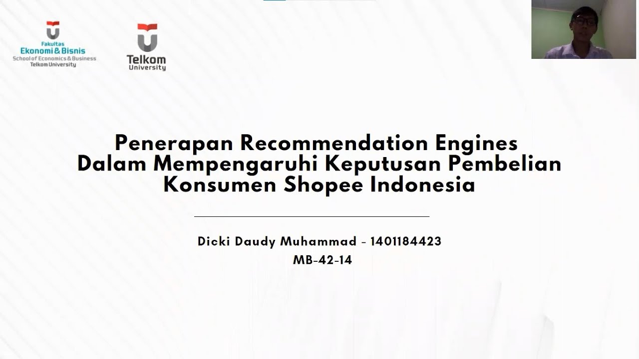 Penerapan Recommendation Engines Dalam Mempengaruhi Keputusan Pembelian Konsumen Shopee Indonesia