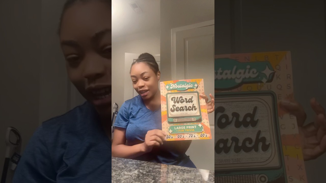 Nostalgic Large Print Word Search 100 Retro #ad #amazonfinds #founditonamazon #amazonmusthaves