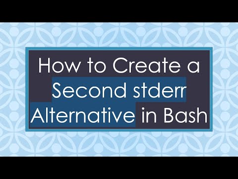How to Create a Second stderr Alternative in Bash