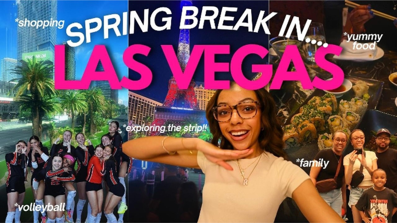 SPRING BREAK IN LAS VEGAS!!! 🎉🎰🪩 *staying on the strip, volleyball tournament, Nobu, shopping, etc