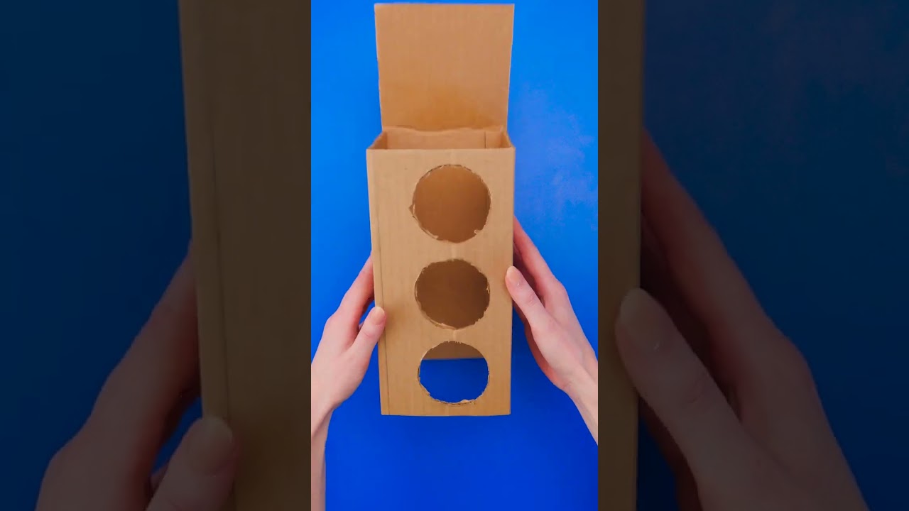 Let's learn Traffic Rules🚦 DIY traffic light with cardboard 🌟 #crafts #learning